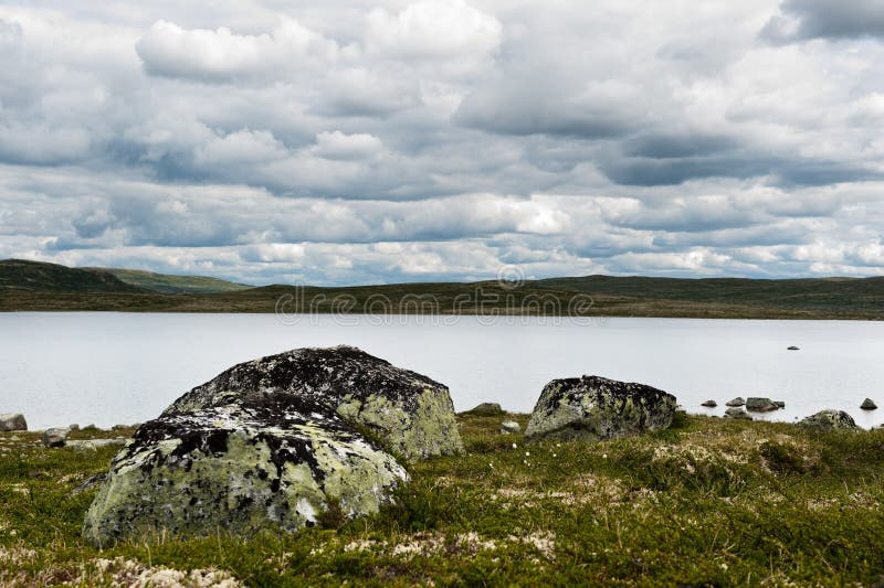 Rural nature stock image. Image of scandinavia, lake - 15351493