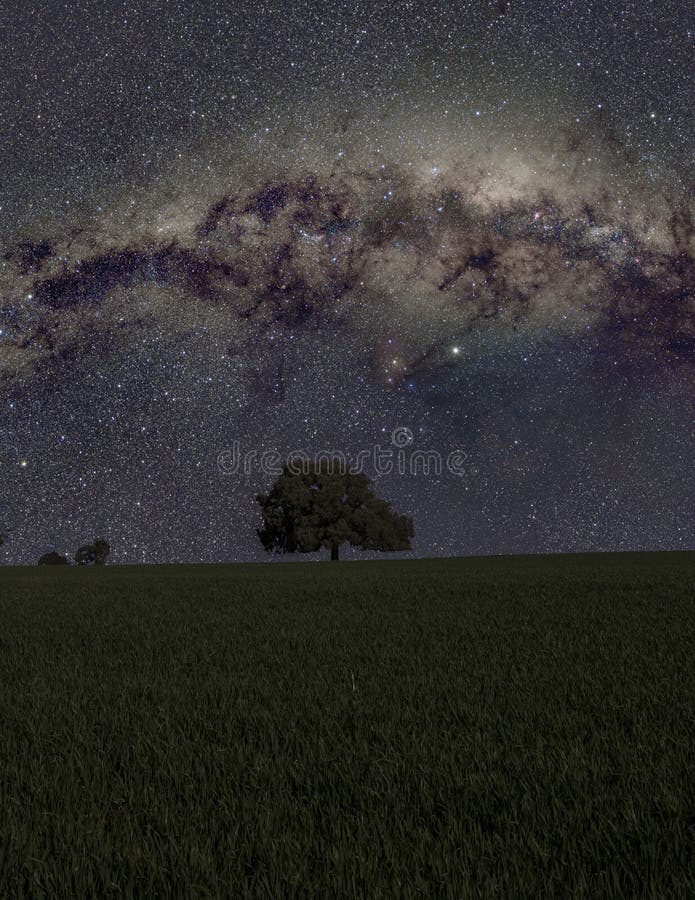 Rural Nightscape stock image. Image of field, astro - 178959617