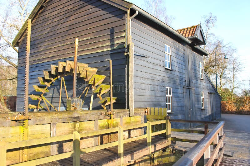 Rural old water mill. stock photo. Image of flour, europe - 30652552