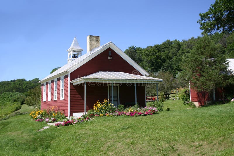 Murray one room school stock image. Image of scenic, autumn - 979283