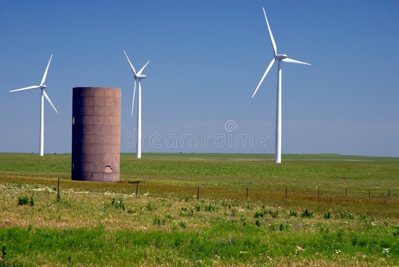 Rural Power stock image. Image of turbines, pasture, mill - 8104537