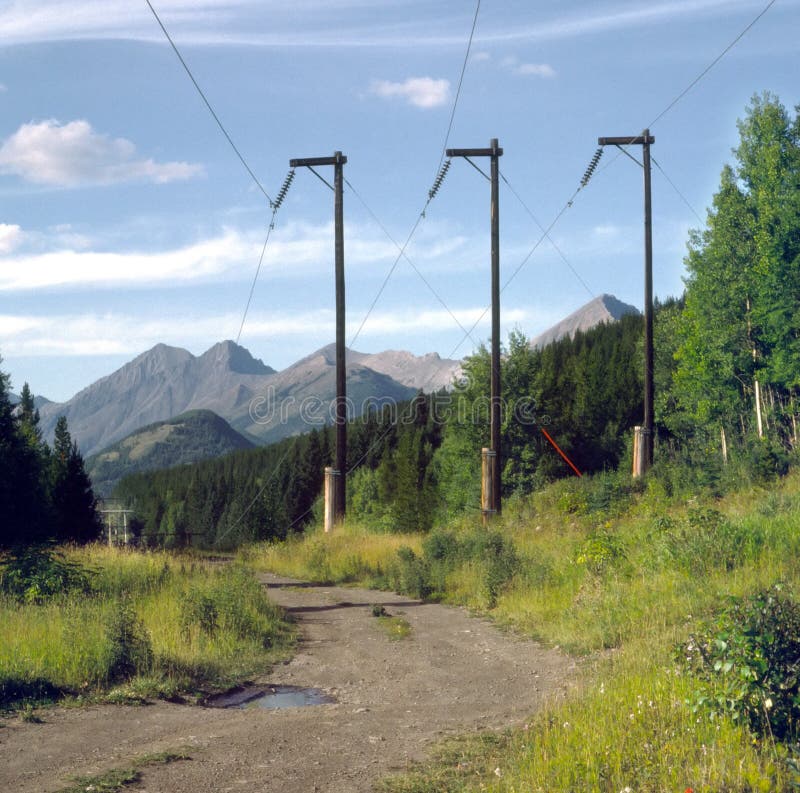 Rural Power Line BC Canada Picture. Image: 2498639