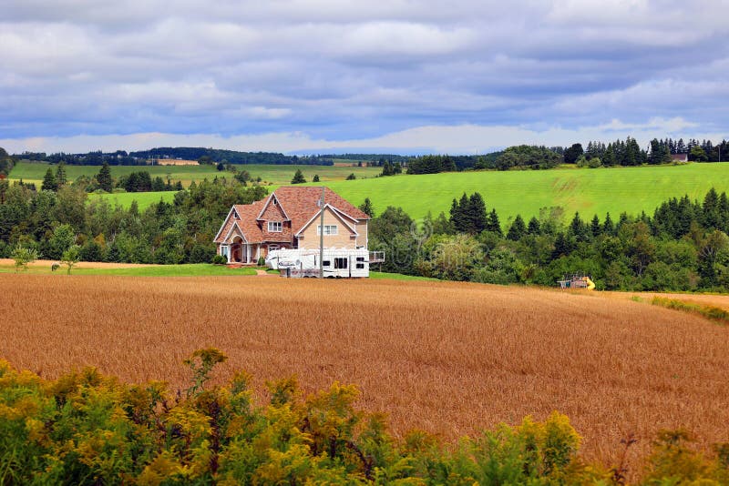 Fram House in Rural Prince Edward Island, Canada. Editorial Image ...