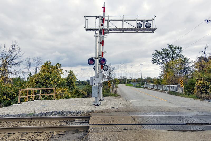 Railway crossing stock photo. Image of track, travel - 232103048