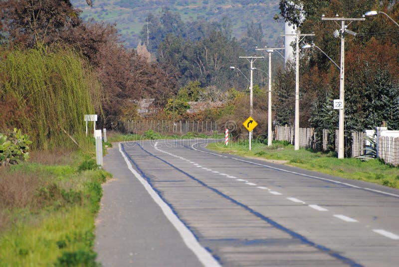 Rural road stock photo. Image of curve, road, cement - 16368018