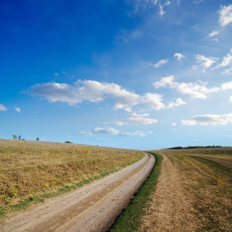 Country Road stock image. Image of farmland, fields, barrier - 8999
