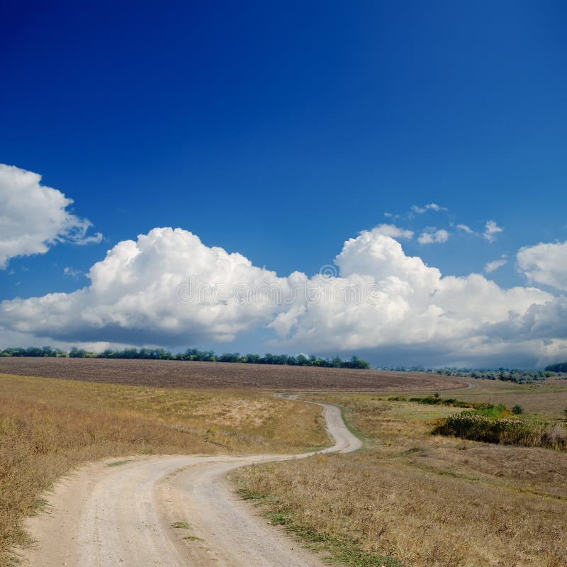 Rural road stock image. Image of meadow, black, cloudscape - 22173093