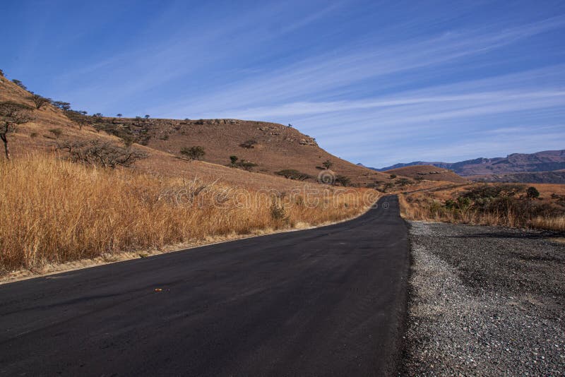 Rural Road Being Resurfaced with Dark Black Bitumen Stock Image - Image ...