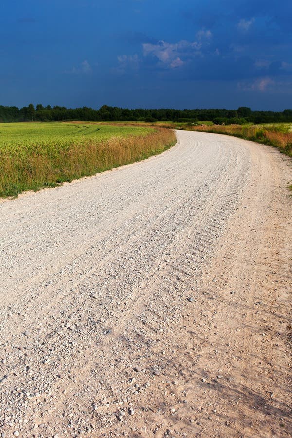 Rural road. stock photo. Image of empty, path, land, evening - 32044680