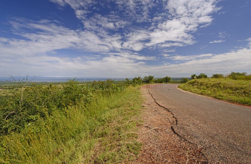 Rural Road on a Sunny Day stock photo. Image of blue - 38216340