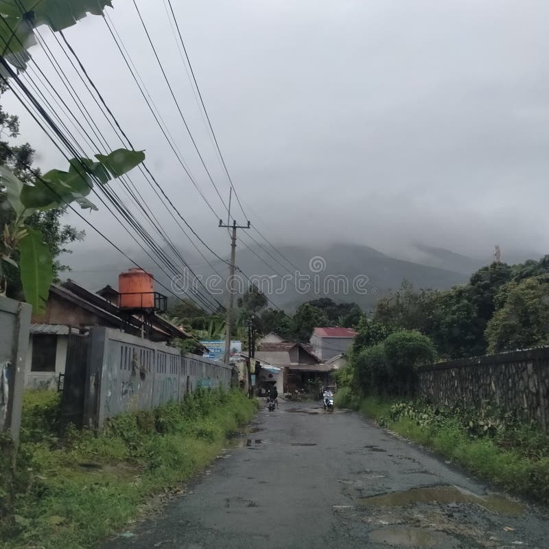 Rural Road To Mount Salak Bogor, West Java Editorial Photo - Image of ...