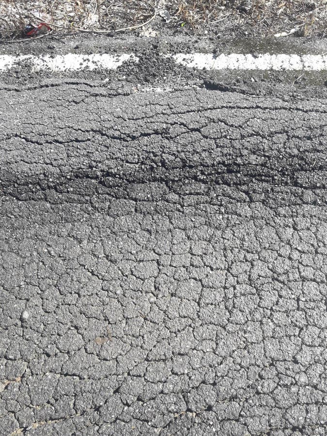 The Rural Roads Deteriorate. Stock Photo - Image of repair, break ...