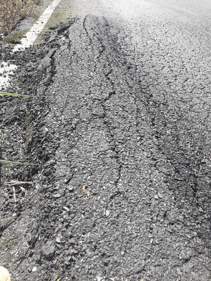 The Rural Roads Deteriorate. Stock Photo - Image of texture, cracked ...