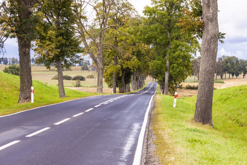 Rural route - Poland. stock image. Image of narrow, country - 27639387
