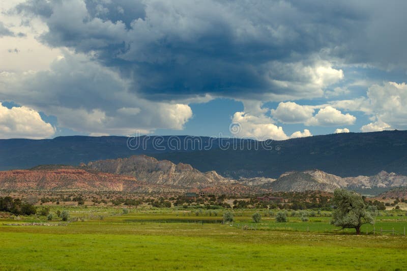 Rural scene stock photo. Image of rural, scenic, mountains - 1659370