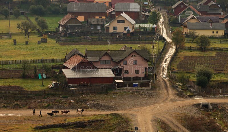 Rural scene stock image. Image of transylvania, landscape - 22250377