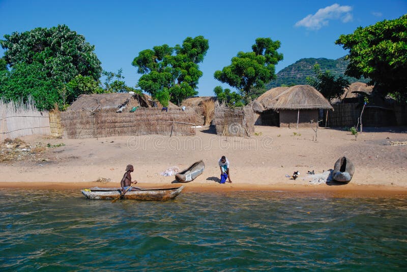 Lake Malawi Sunset editorial image. Image of fishermen - 52149455