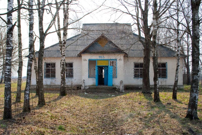 The rural school stock photo. Image of avenue, russian - 21621852