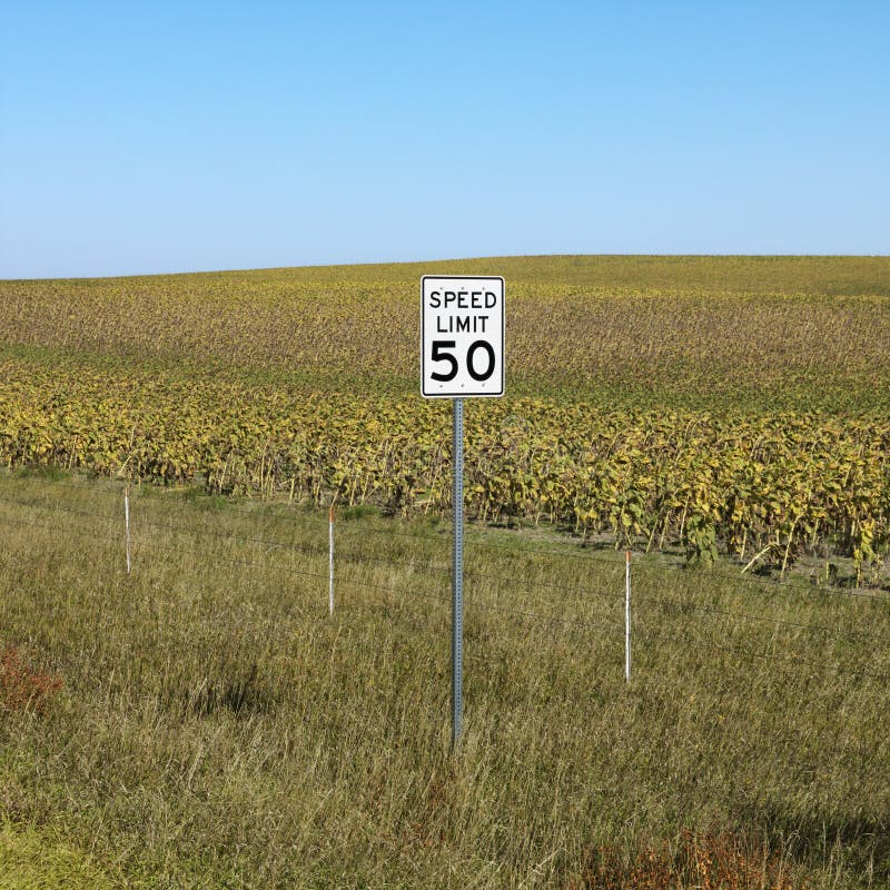 Rural speed limit sign. stock photo. Image of road, photograph - 2042342