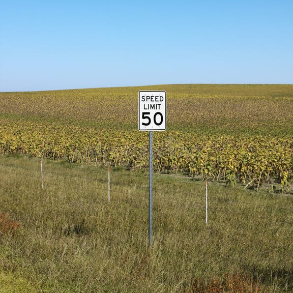 Rural speed limit sign. stock photo. Image of road, photograph - 2042342