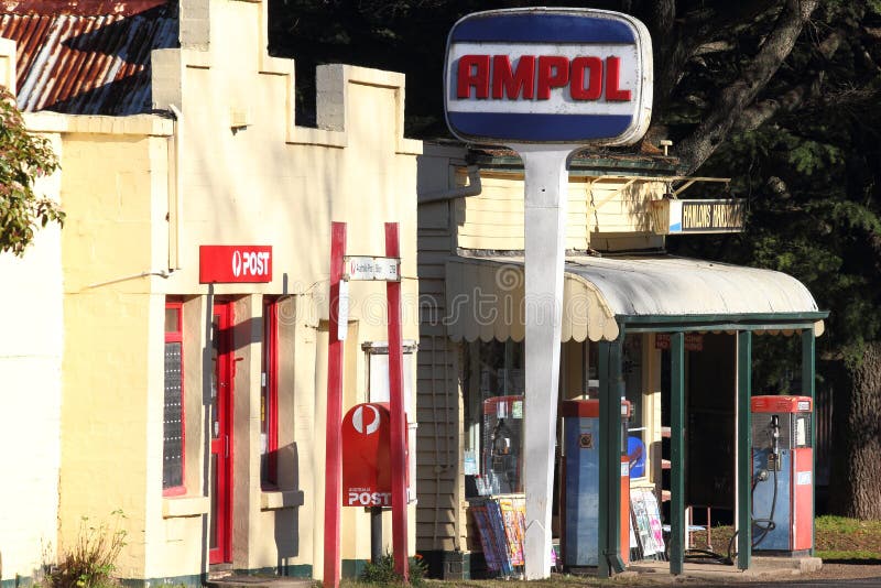 Ampol Service Station Rural Area in Australia Editorial Stock Image ...