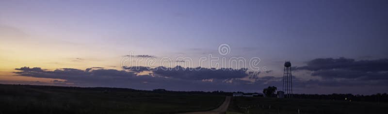 Rural sunset web banner stock photo. Image of environment - 256296050