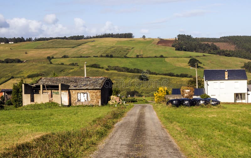 Rural town stock photo. Image of aerial, countryside - 146480416