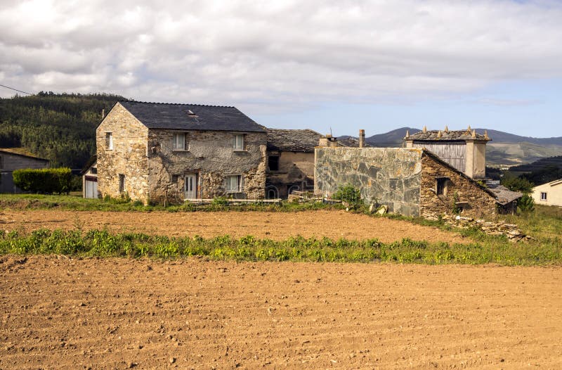 Rural town stock photo. Image of destination, hill, country - 146480962