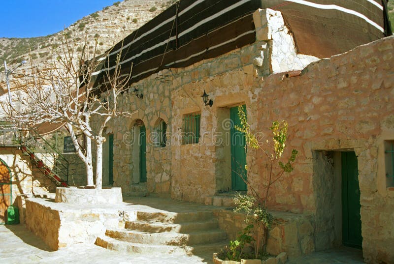 Rural Village, Dana, Jordan Stock Photo - Image of architecture, cloudy ...