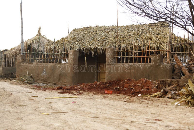 Rural Village Poor House India Stock Image - Image of heritage, hold ...