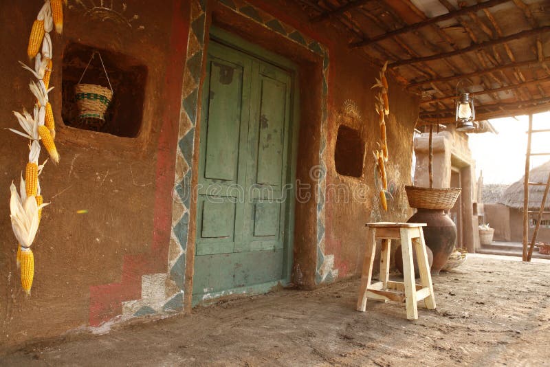 Rural Village Poor House India Stock Photo - Image of life, hill: 96792666