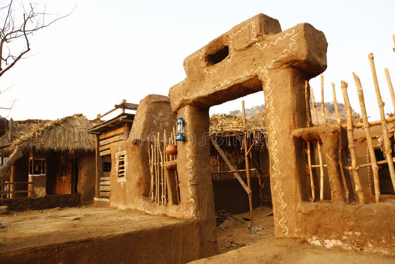 Rural Village Poor House India Stock Photo - Image of home, poorness ...