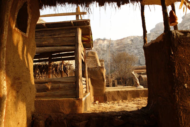 Rural Village Poor House India Stock Image - Image of home, rajasthan ...