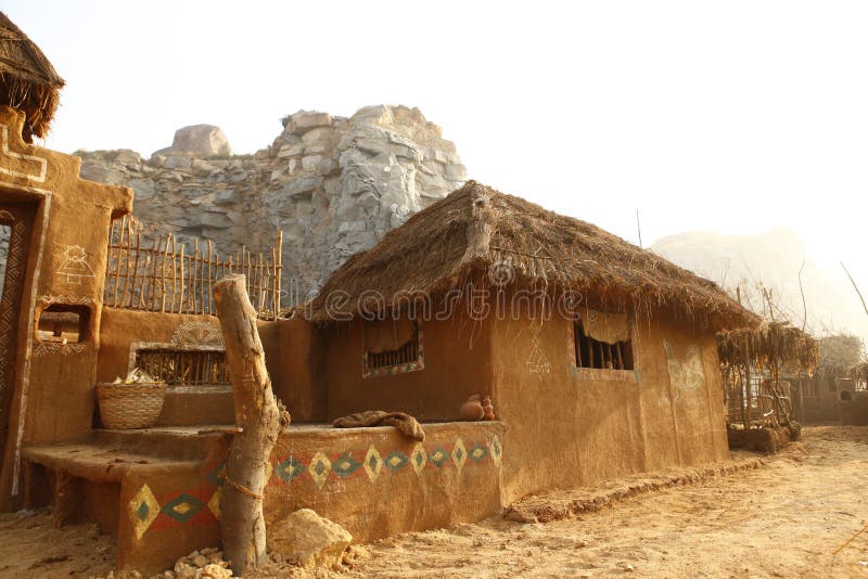 Rural Village Poor House India Stock Photo - Image of case ...