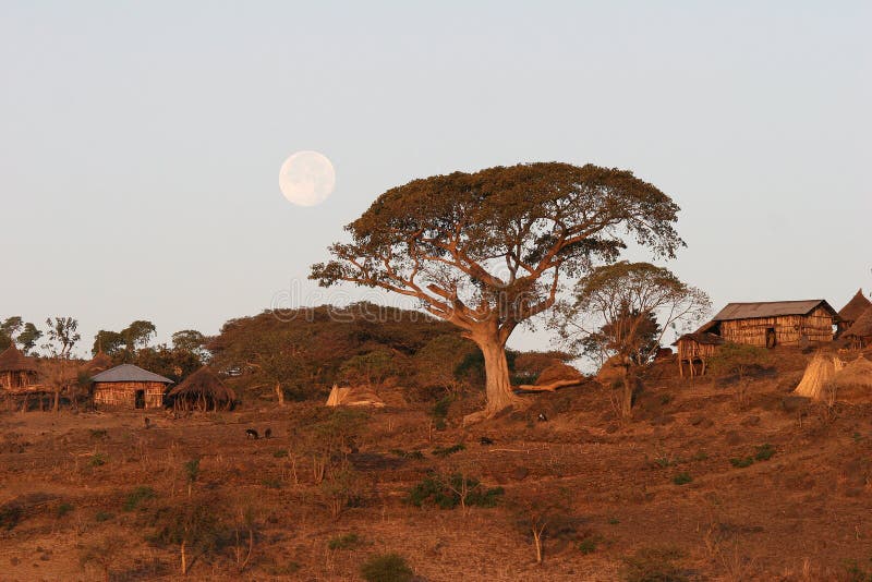 Rural village scene stock image. Image of poverty, scenic - 5102431
