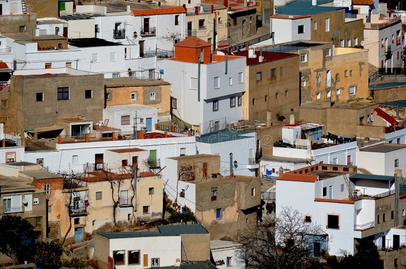 Rural Village in South Spain Stock Image - Image of andalusia, facade ...