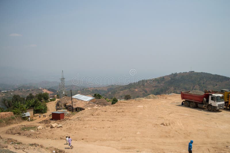 Rural Villages with Hill Views, Rwanda Editorial Stock Image - Image of ...