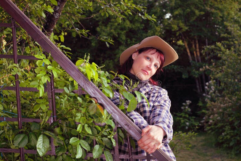 Rural woman stock image. Image of portrait, rural, outdoors - 12971017