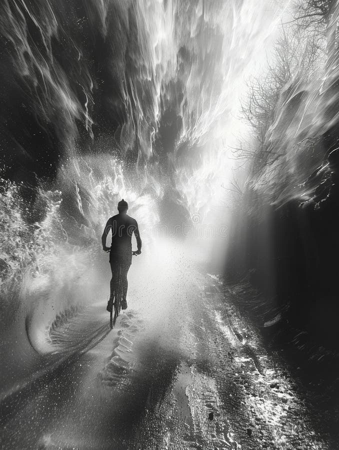 The Rush of Adrenaline in a Race Stock Illustration - Illustration of ...