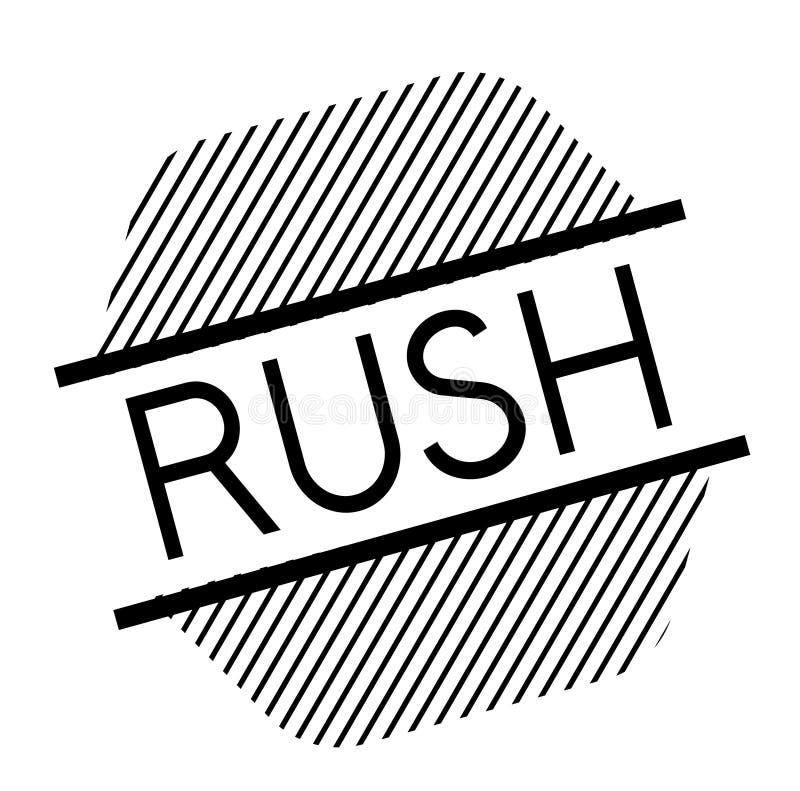 Rush black stamp stock vector. Illustration of critical - 124059506