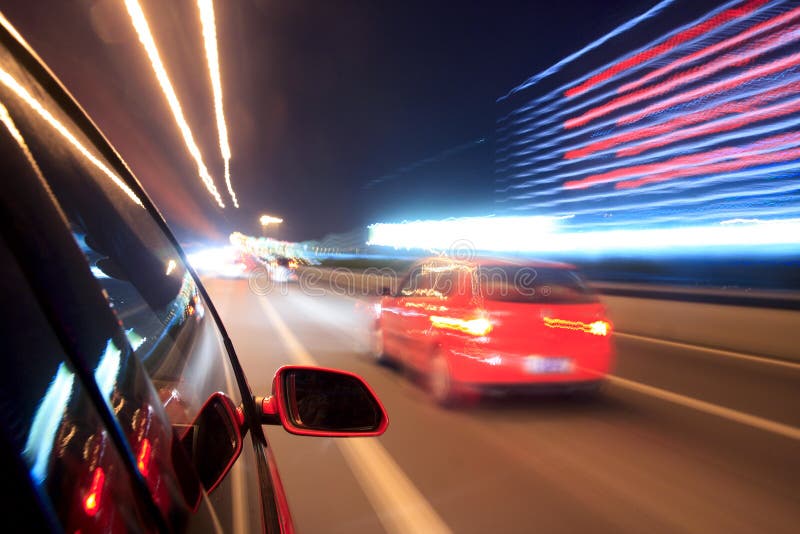A Sports Car in Motion Blur Stock Image - Image of bright, avenue: 10318489