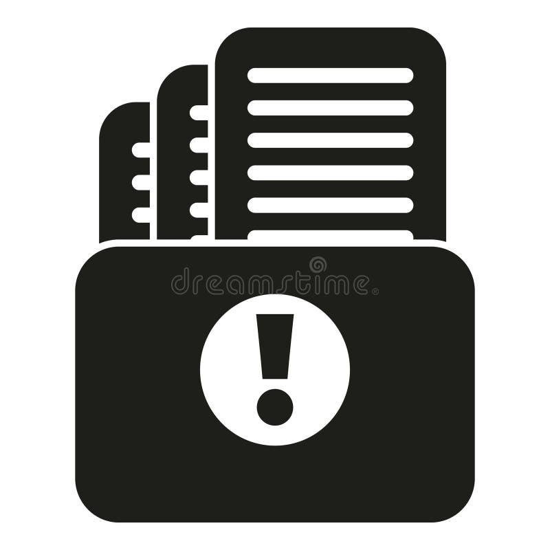 Rush Folder Icon Simple Vector. Business Work Stock Vector ...