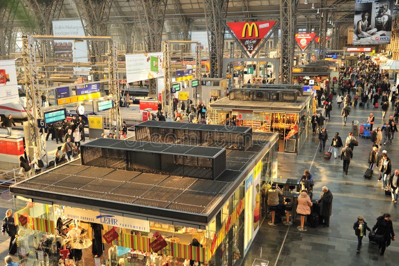 Shopping Centers in Train Station Editorial Stock Photo - Image of ...