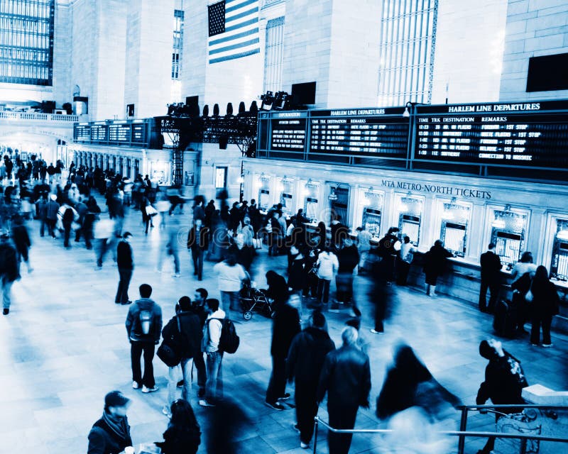 Rush Hour at Grand Central Station Stock Image - Image of central ...