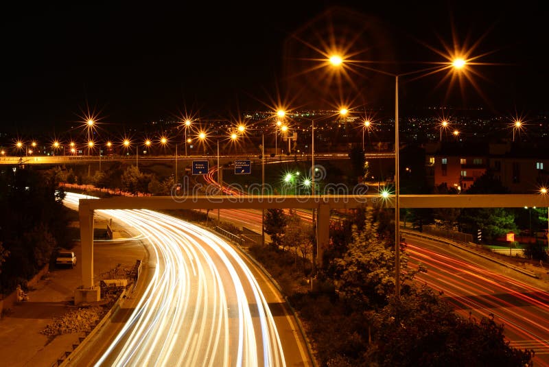 Rush hour on highway stock image. Image of issues, light - 49406755