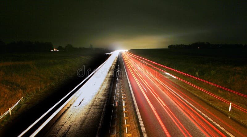 Rush hour Night traffic stock image. Image of express - 1454985