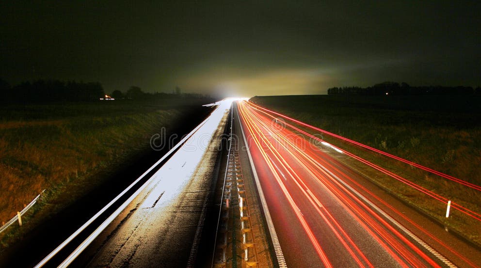 Rush hour Night traffic stock image. Image of express - 1454985