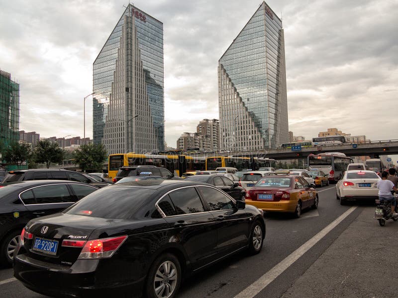 Rush hour traffic editorial stock image. Image of cityscape - 48773404