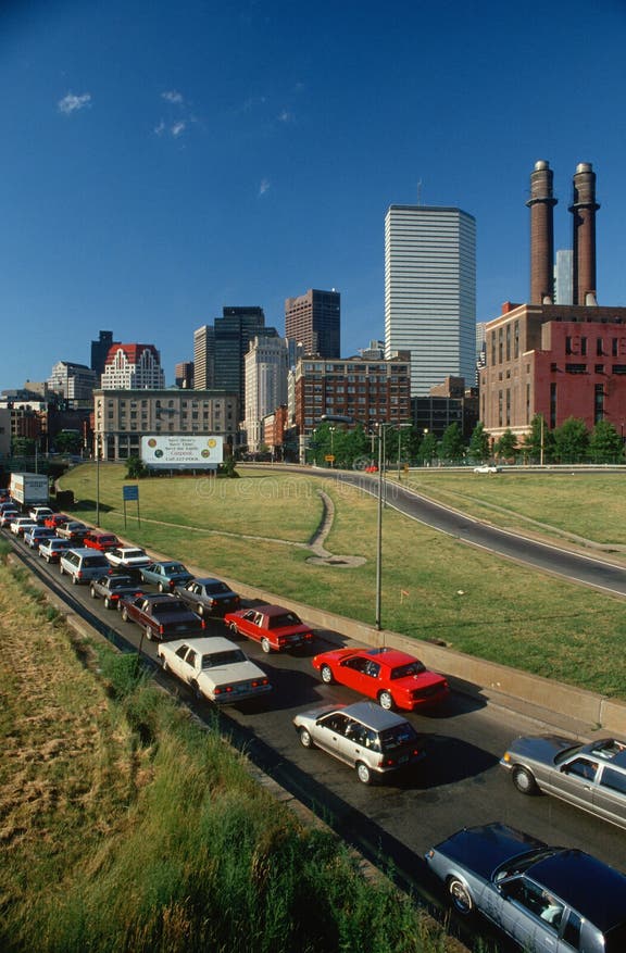 Rush Hour Traffic in Boston, MA Editorial Stock Image - Image of boston ...