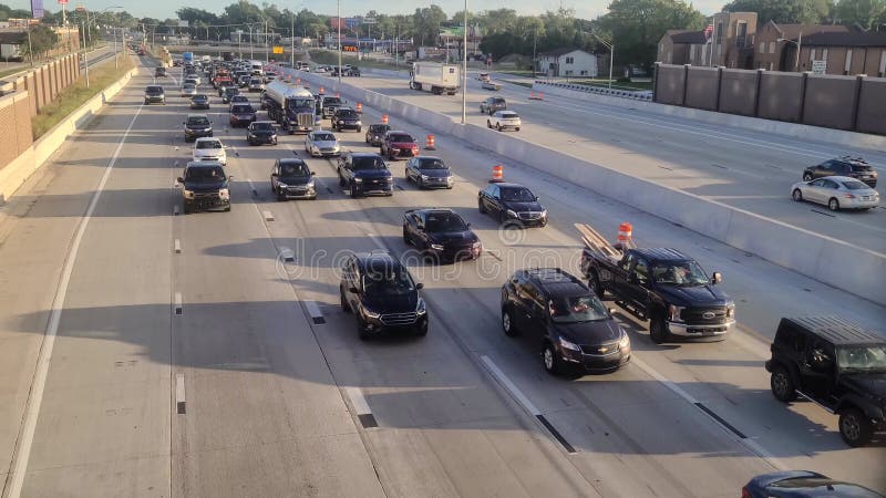 Freeway Traffic on I-75 stock video. Video of cars, interstate - 256972553